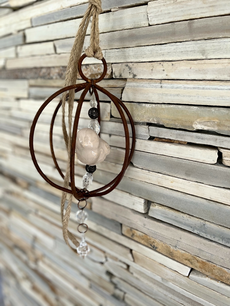 Jaulita Colgante Pajarito Visón - Tienda Jampos