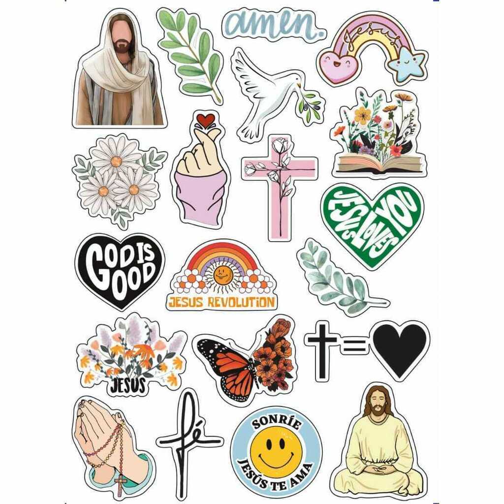 STICKERS WATERPROOF X20 - RELIGIOSO