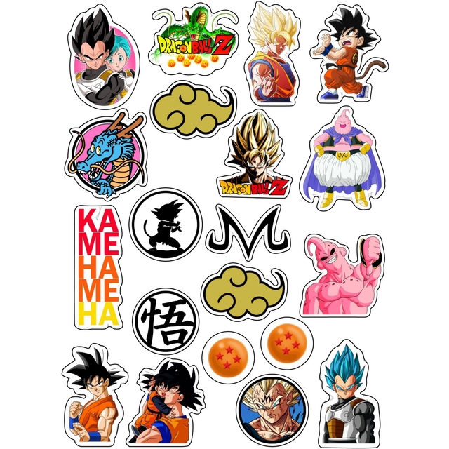 STICKERS WATERPROOF X20 - DRAGON BALL Z