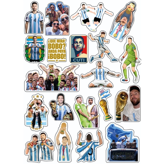 STICKERS WATERPROOF X20 - MUNDIAL 22