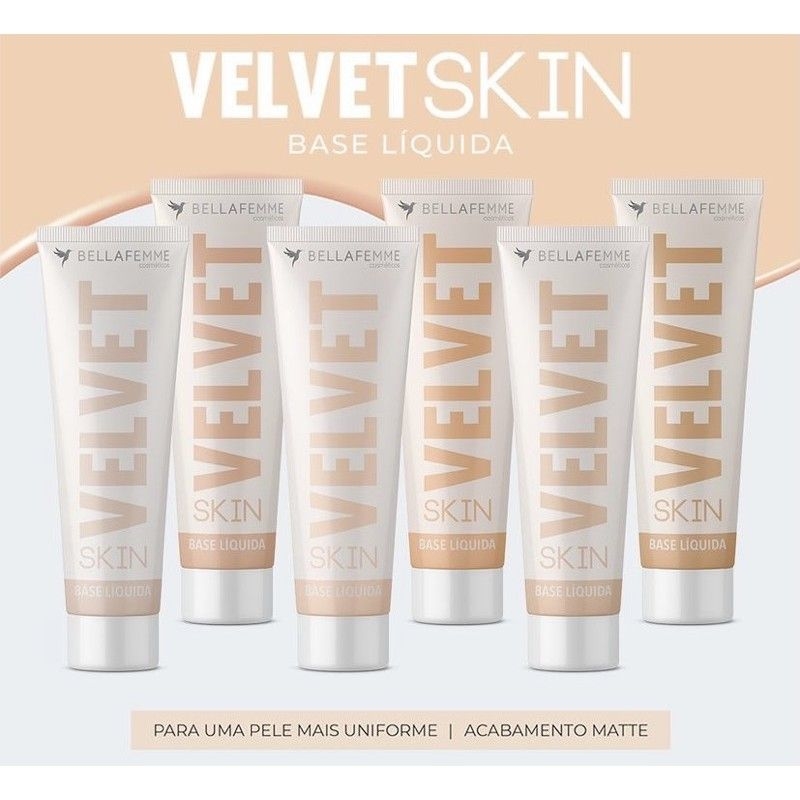 Base líquida velvet skin Bella Femme