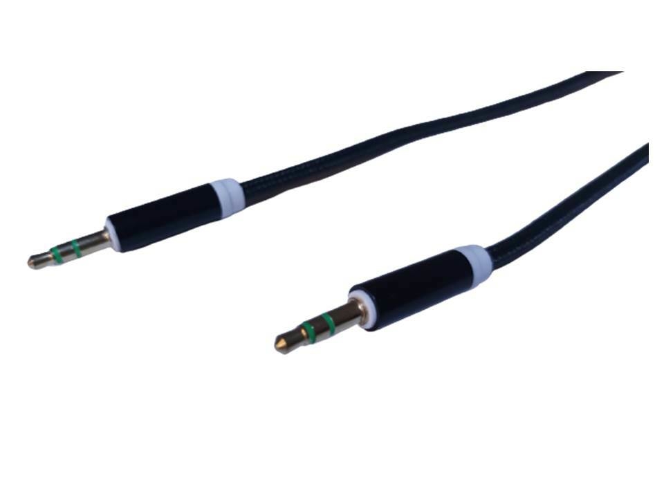 Cable Mini Plug Audio Stereo Auxiliar 3,5 Mm Mallado Premium