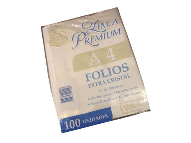 Folios Folio A4 100 Micrones Pack X 100u Calidad Premium