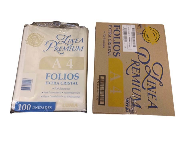 Folios Folio A4 100 Micrones Pack X 100u Calidad Premium