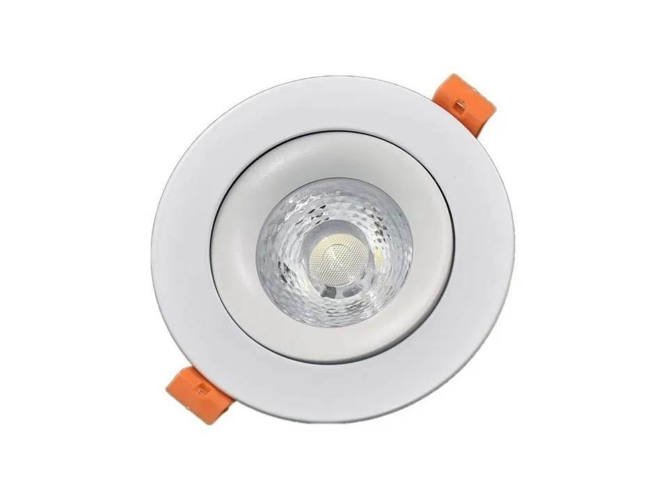 Spot Dicroica Led Embutir Plafon Led 7w Fria Calida Movil