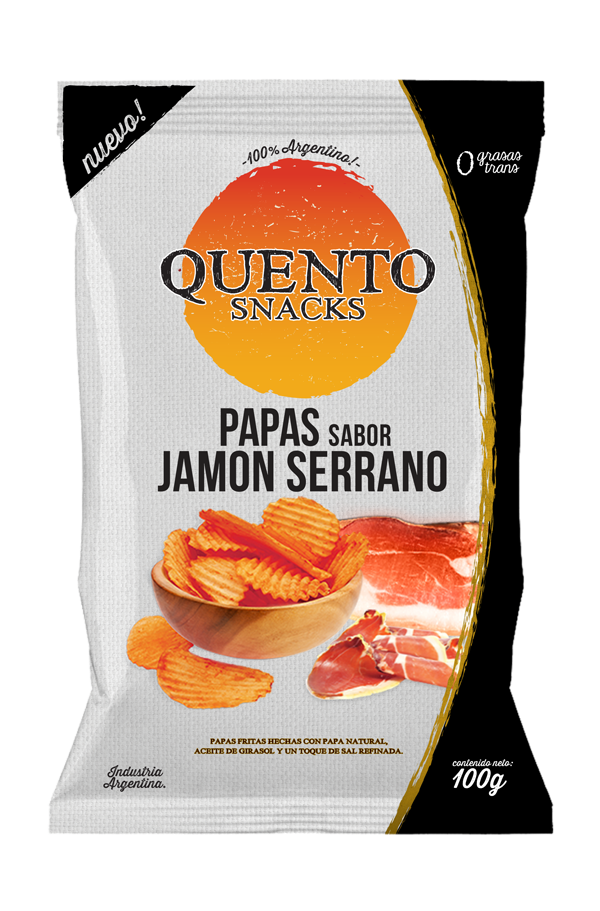 QUENTO PAPAS FRITAS SABOR J. SERRANO 90G