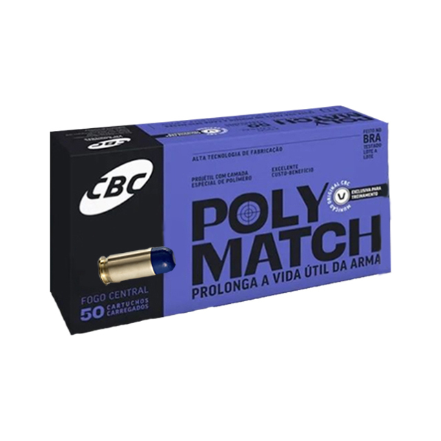 Munição CBC Polymatch .45AUTO LPC 230GR - MTS