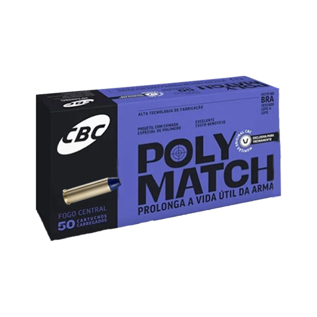 MUNIÇÃO CBC POLYMATCH .357MAG LPC 158GR - MTS
