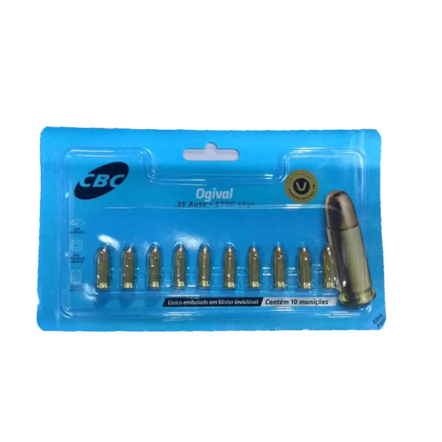 Munição CBC .25 Auto ETOG 50GR - Comprar em MTS