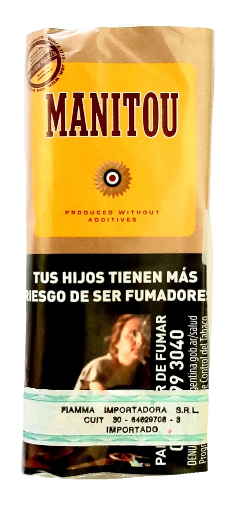 Tabaco Manitou virginia Gold / Blue / Green (Organico) 35grs. Tab. Obelisco