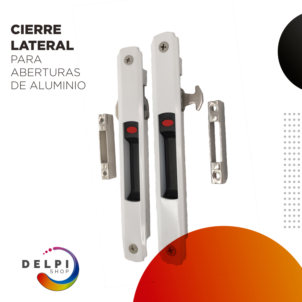 Cierre Lateral para Ventana Corrediza Aluminio Traba 4 Unidades Econom