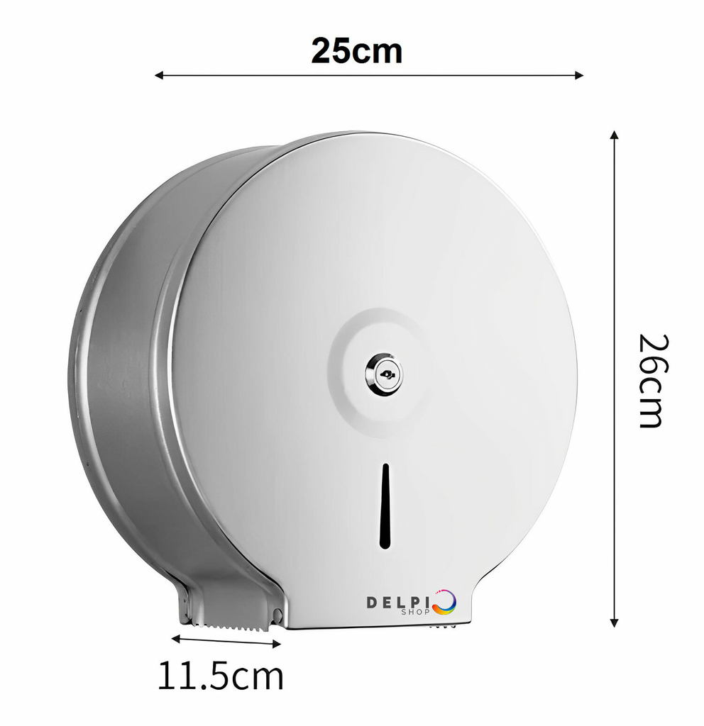 Porta rollos de Papel Higiénico Con Tapa y llave Acero Inoxidable linea ...