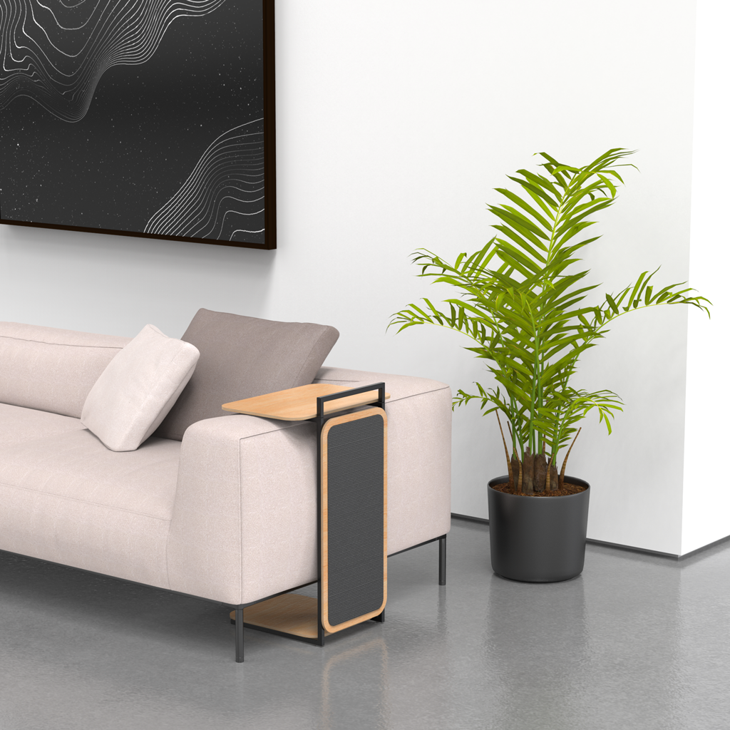 Mesa Auxiliar com Arranhador Work Charlie Pet