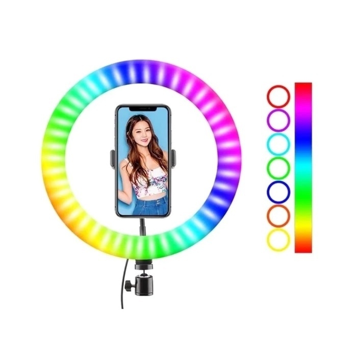 ARO DE LUZ RGB RING LIGHT 7 COLORES (ARO2626)