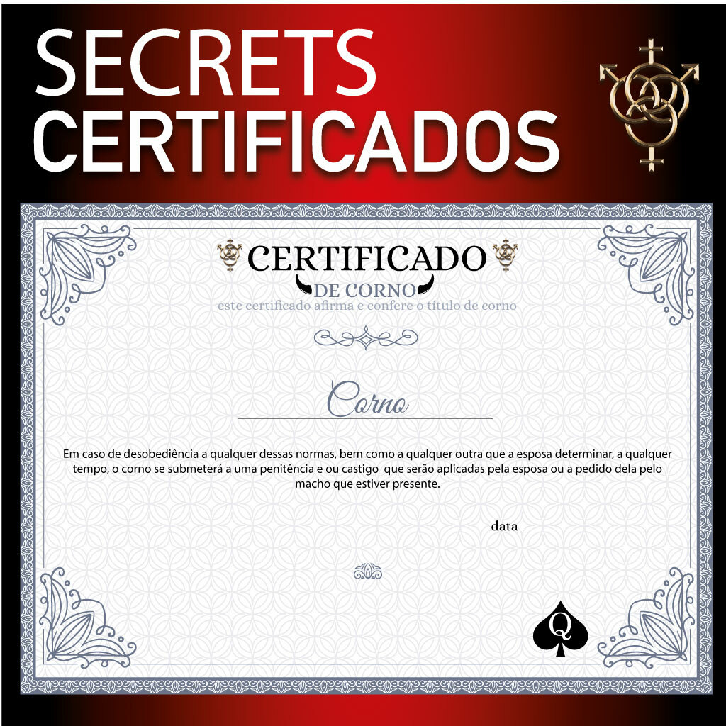 Secret Certificado Corno - Comprar em Jogos Secretos