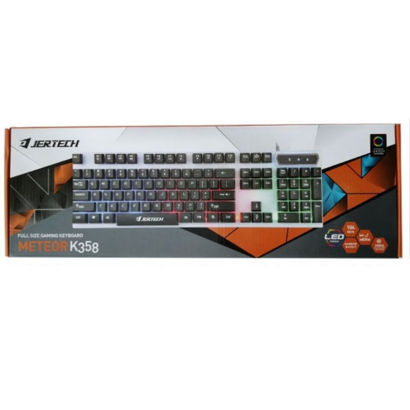 TECLADO RETROILUMINADO GAMER JERTECH METEOR K358