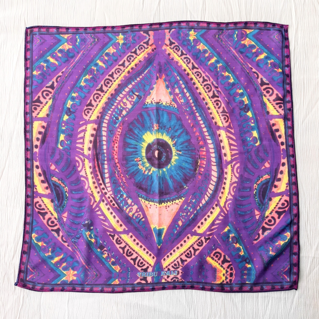 Lenço Olho Roxo místico - Comprar em Tribu Kali