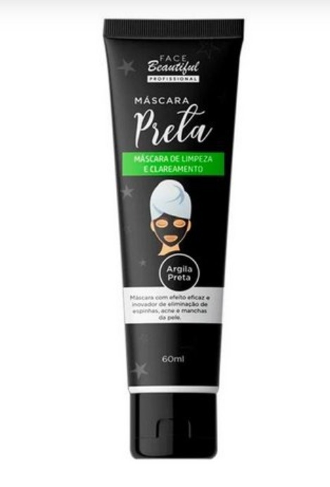 MASCARA FACIAL PRETA FACE BEAUTIFUL