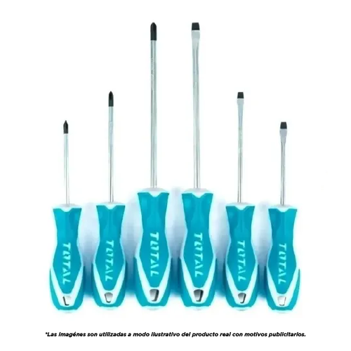 Total - set de 6 destornilladores THT250606 - Policuyo