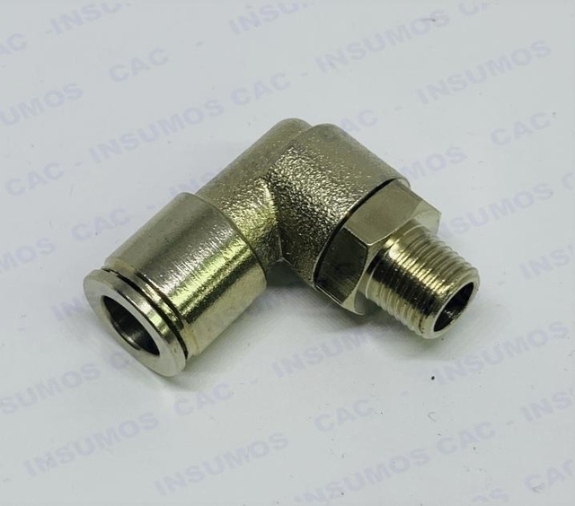 Conector Neumático Codo Rosca Bspt 3/8 Mang 12mm 029-08