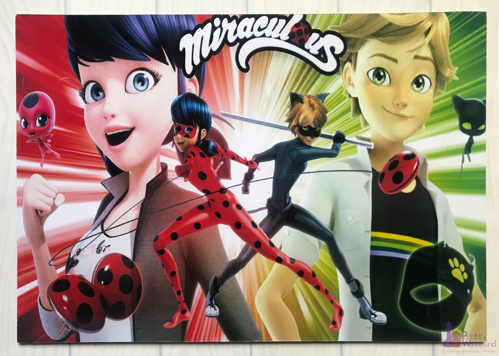 Miraculous Ladybug y Cat Noir - Print the Wonderland