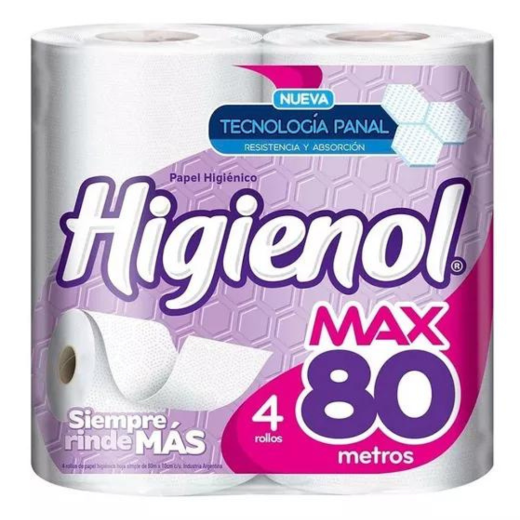 Papel Higenico 80mt higienol - Comprar en MIL AROMAS