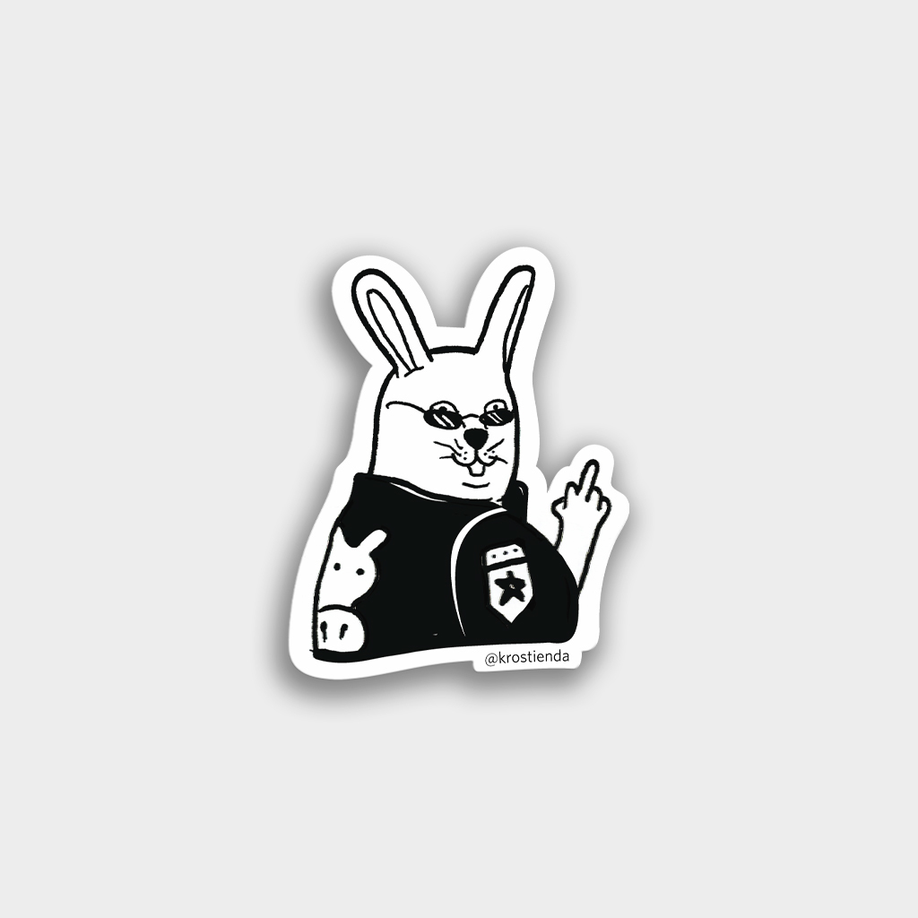 Sticker conejo malo - Comprar en KROS Company | Online