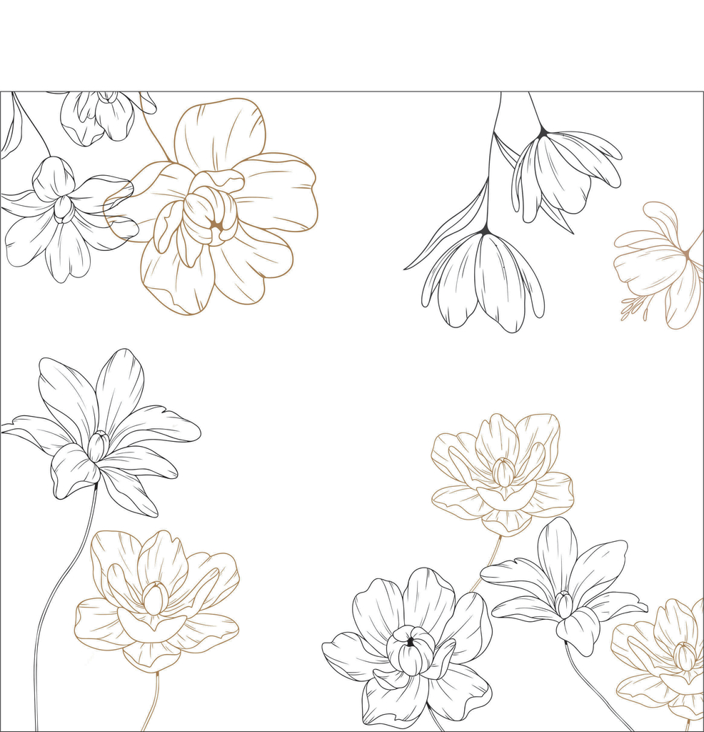 MURAL 04 - FLORES LINEALES