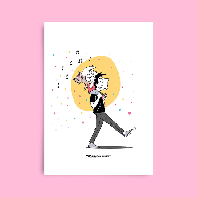 Lámina "Upa papá" - Comprar en alefavoretti