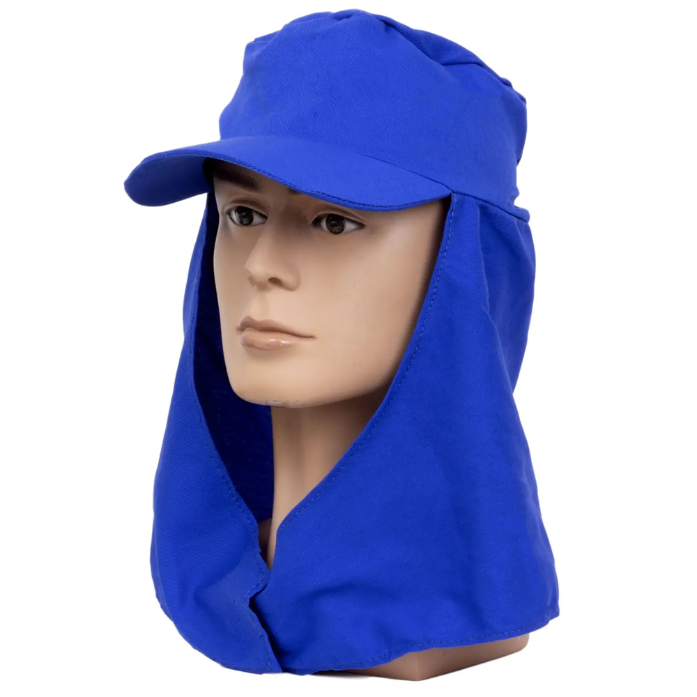 BONÉ ÁRABE EM BRIM AZUL PLASTCOR