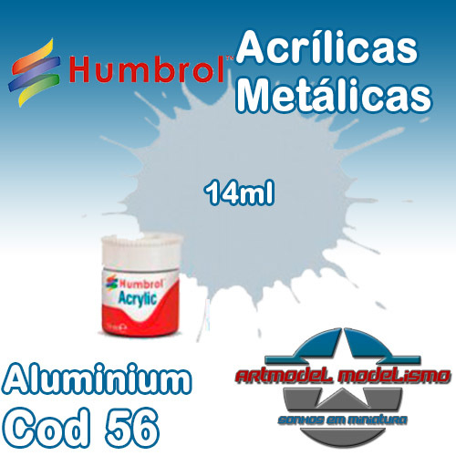 Humbrol Acrílica - 56 - Aluminium (Alumínio) - 182328C