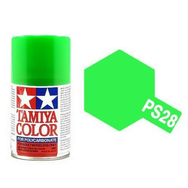 Tamiya PS-28 Fluorescent Green Spray (Verde Fluorecente) 86028