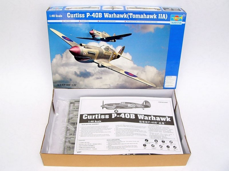 Trumpeter - 02807 - P-40B Warhawk (Tomahawk IIA) - 1:48