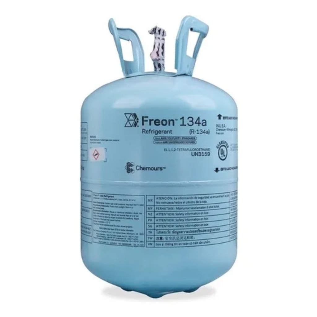 Garrafa Gas Refrigerante R-134a Freon Chemours X13,62 Kg
