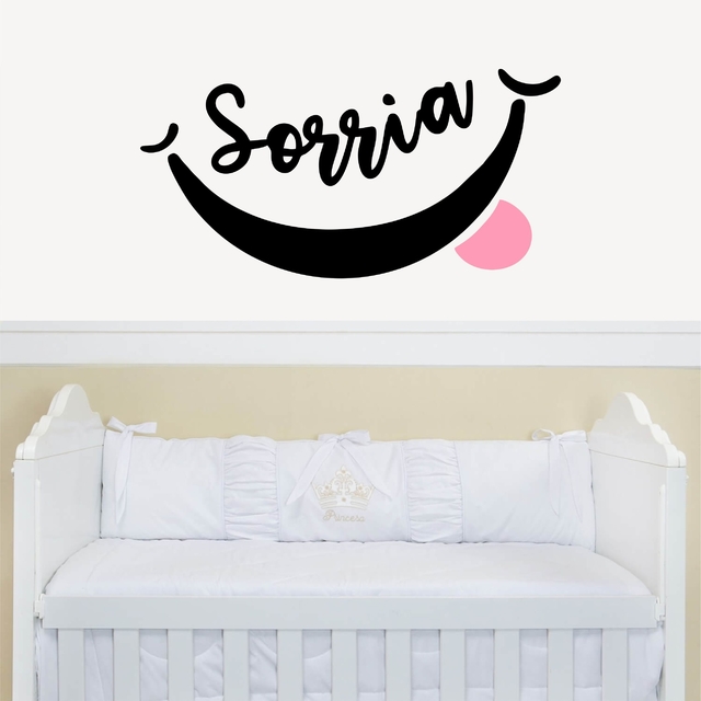 Adesivo Frase Sorria - Comprar em Artella Store