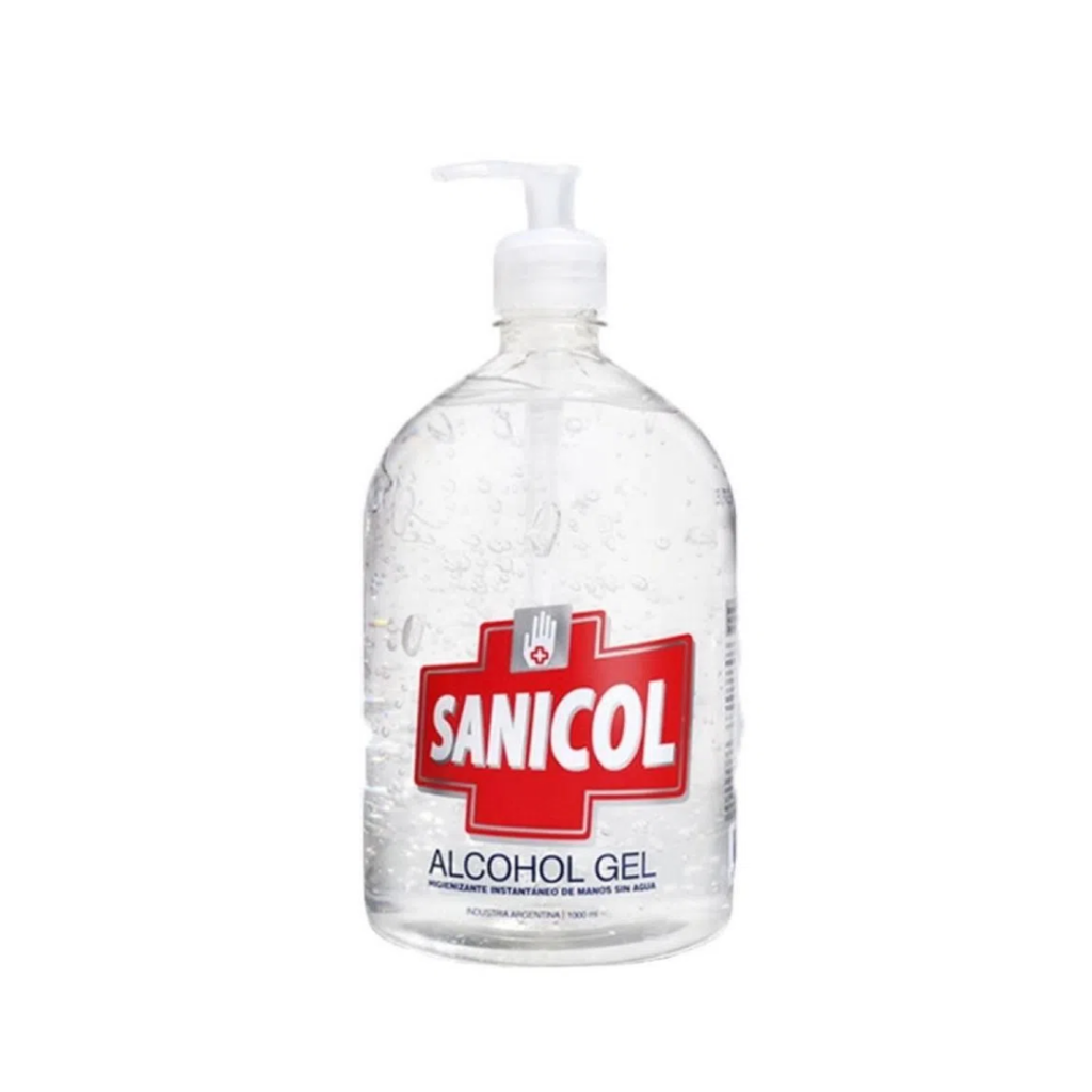 Alcohol en gel Sanicol con pulsador x 250