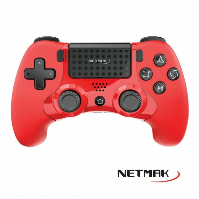 Joystick Ps4 Netmak Nm P401 R Rojo Comprar En Poweron