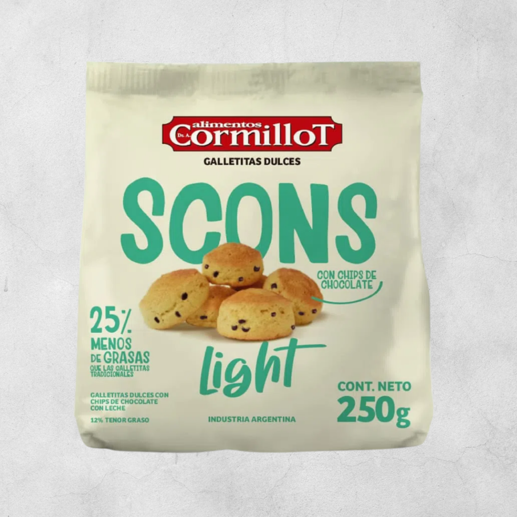 GALLETAS SCONS LIGHT DR. CORMILLOT x 250 grs.