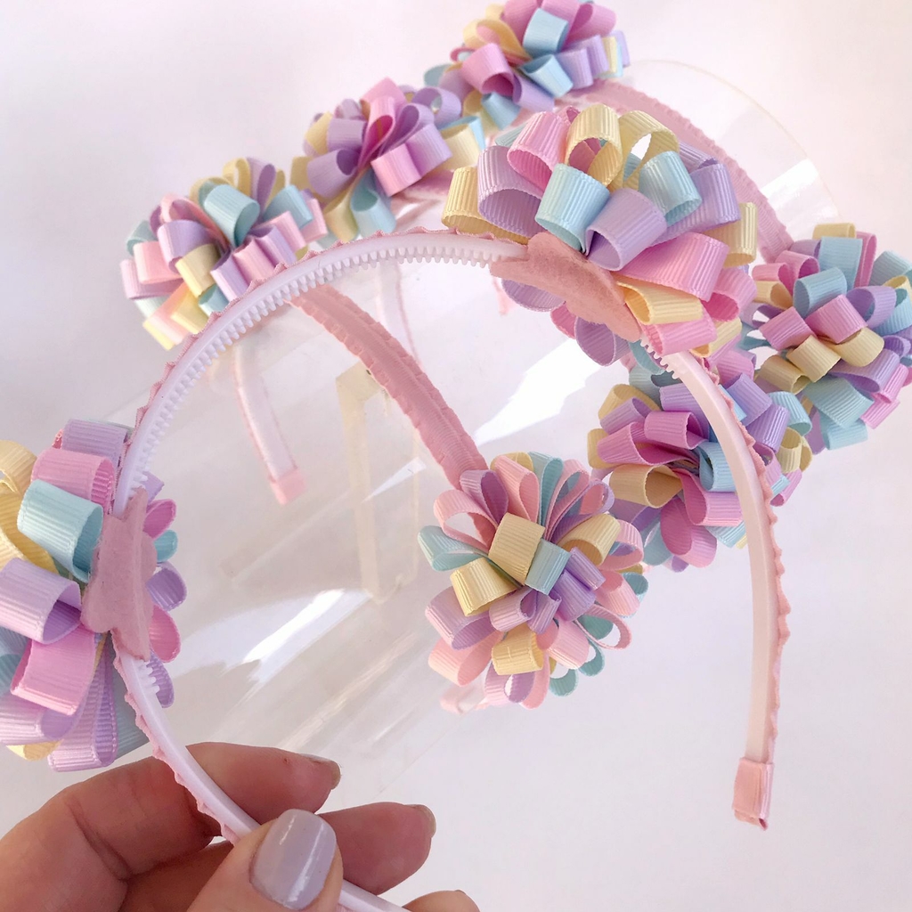 Tiara Pompom Candy Colors - Karine Dautartas Atelier