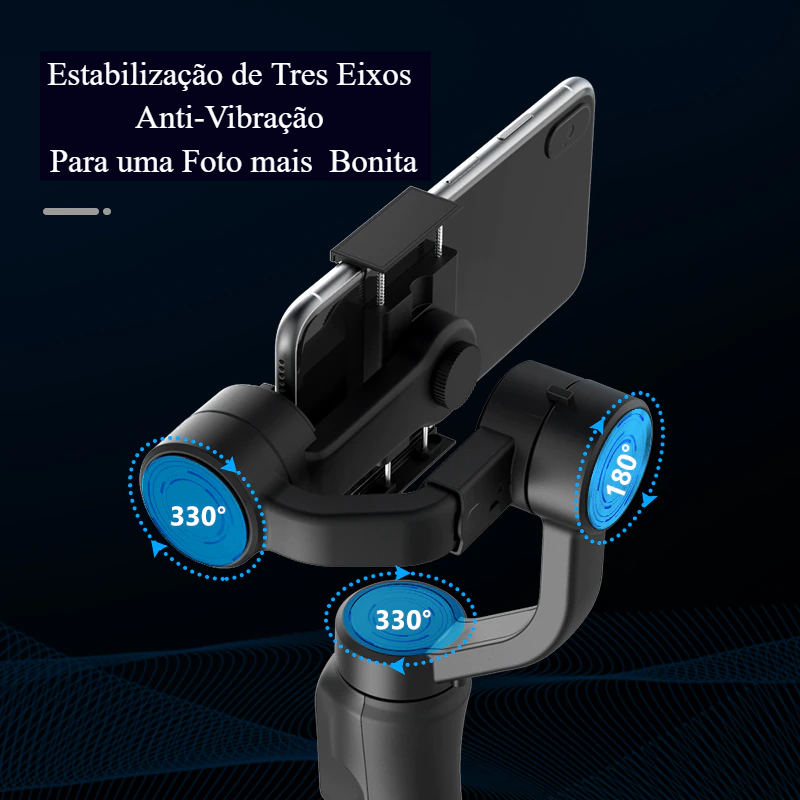 Estabilizador Gimbal Portátil Ajustável Com 3 Eixos