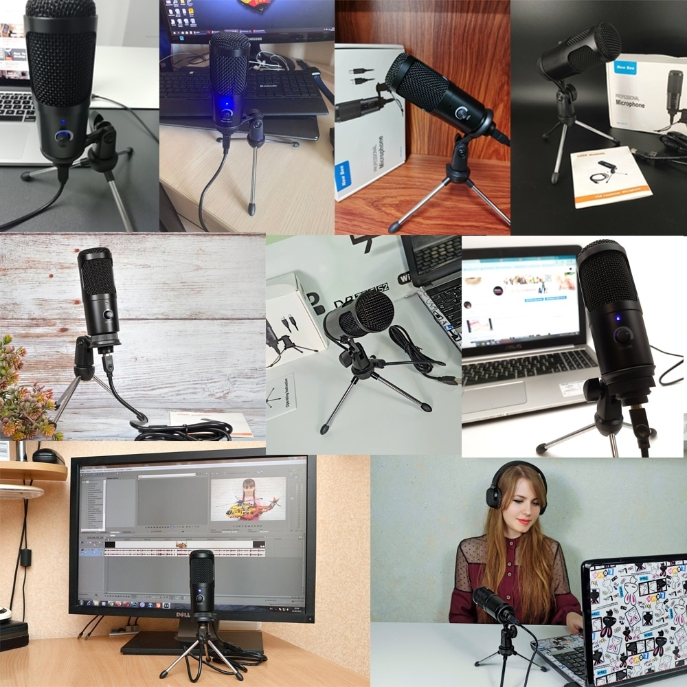New Bee USB Microphone PC Condenser