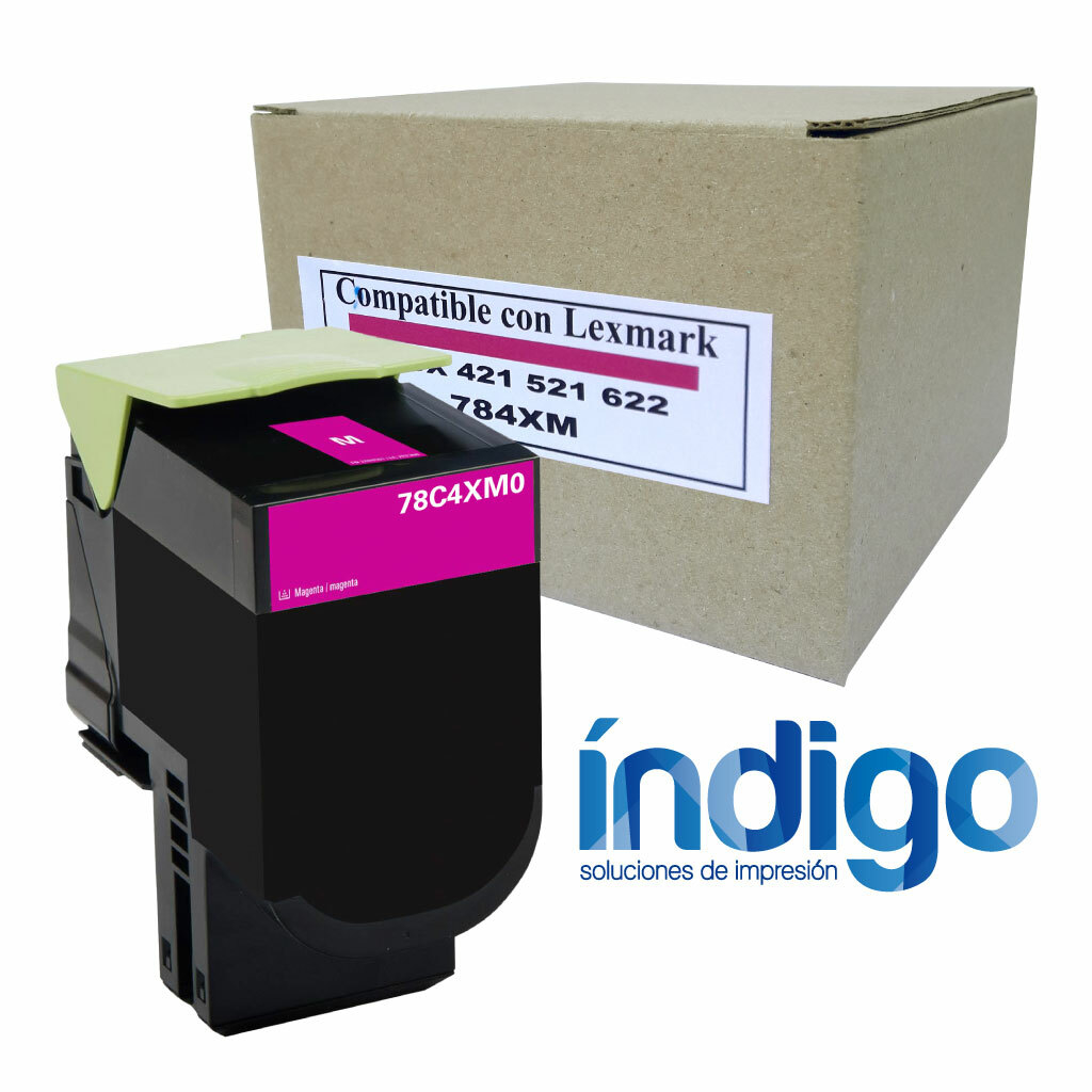Tóner Alternativo Lexmark Magenta 78C4XM0 CS421 CS521 CS622 CX421 CX522 ...