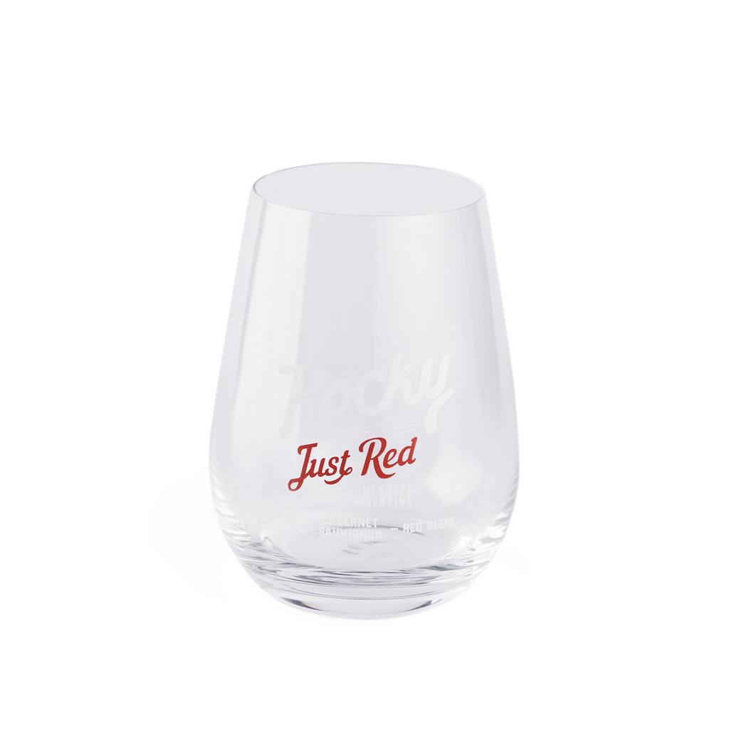 6 vasos cristal + 3 Rocky Roble