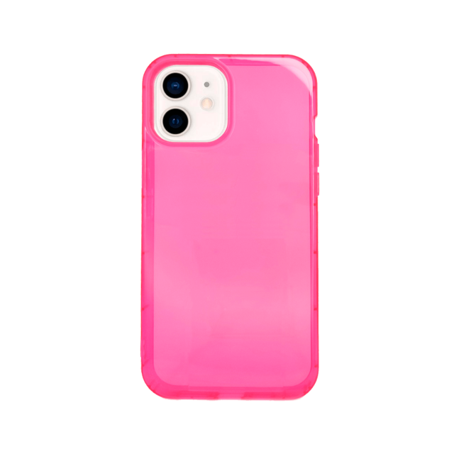 IPHONE 12 MINI - CAPA SILICONE NEON - ROSA