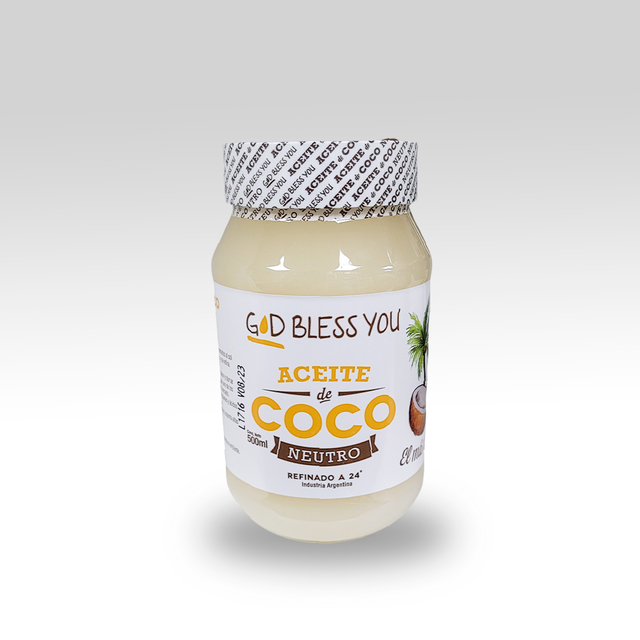 ACEITE DE COCO GOD BLESS YOU NEUTRO X 500