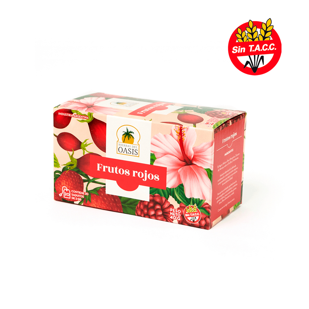TE DE FRUTOS ROJOS HIERBAS DEL OASIS X 25 SAQUITOS
