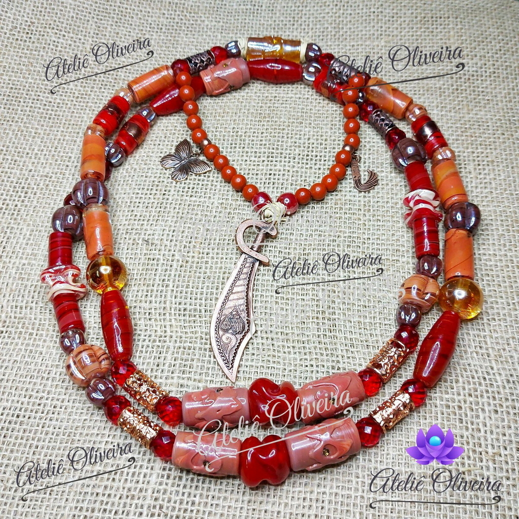 Brajá de cargo Iansã/Oya - Ateliê Oliveira Guias