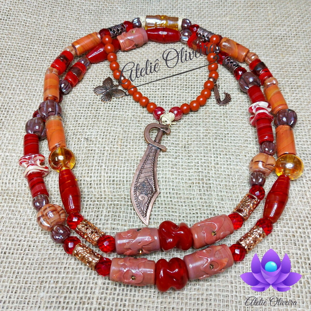 Brajá de cargo Iansã/Oya - Ateliê Oliveira Guias