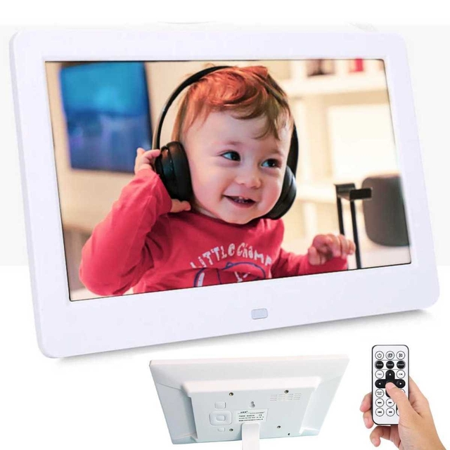 Porta Retrato LED Digital 10.1 Polegadas Album de Fotos com Controle