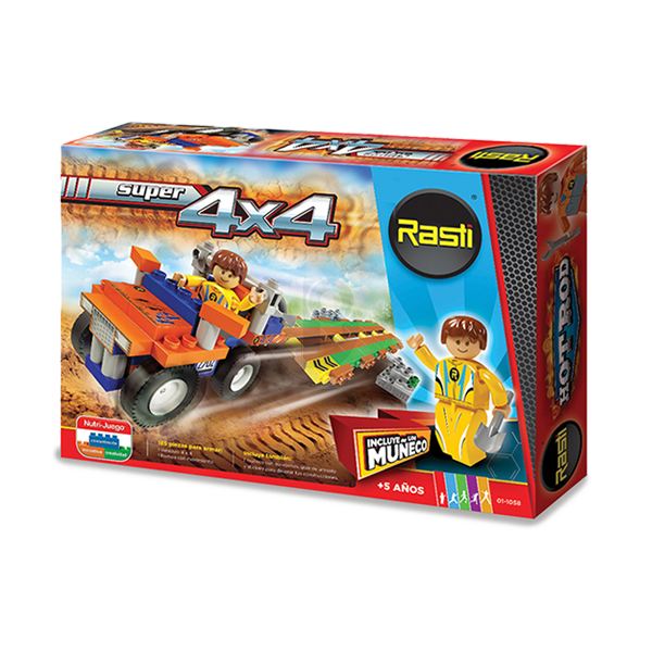 Rasti: 4x4 con muñeco - 100 piezas - Comprar en TIMMY